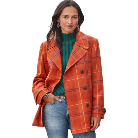 Sundance | Jackets & Coats | New Sundance Catalog Plaid Courtney Double ...